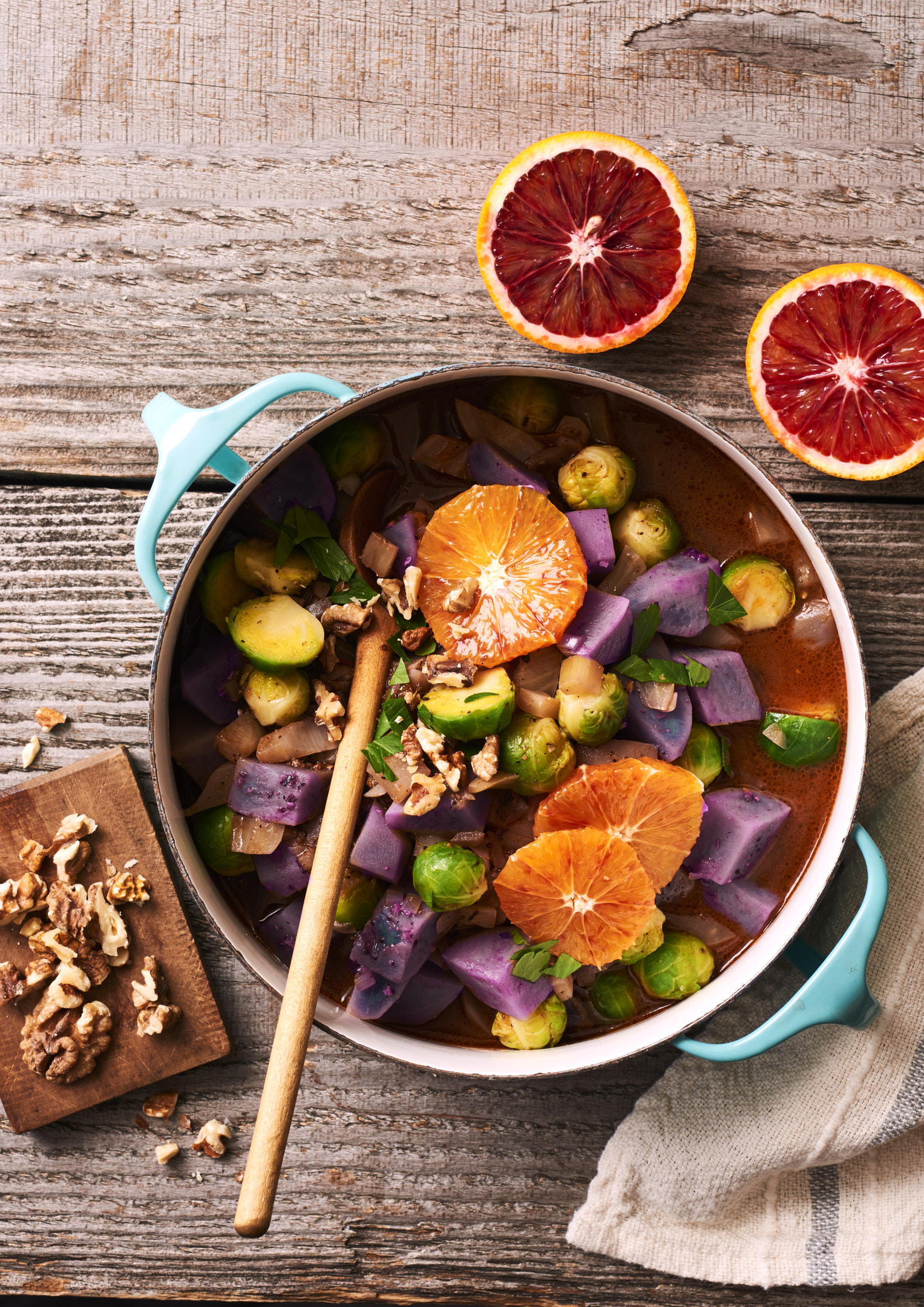 Stew with Purple Potatoes and Blood Orange | eat sleep green